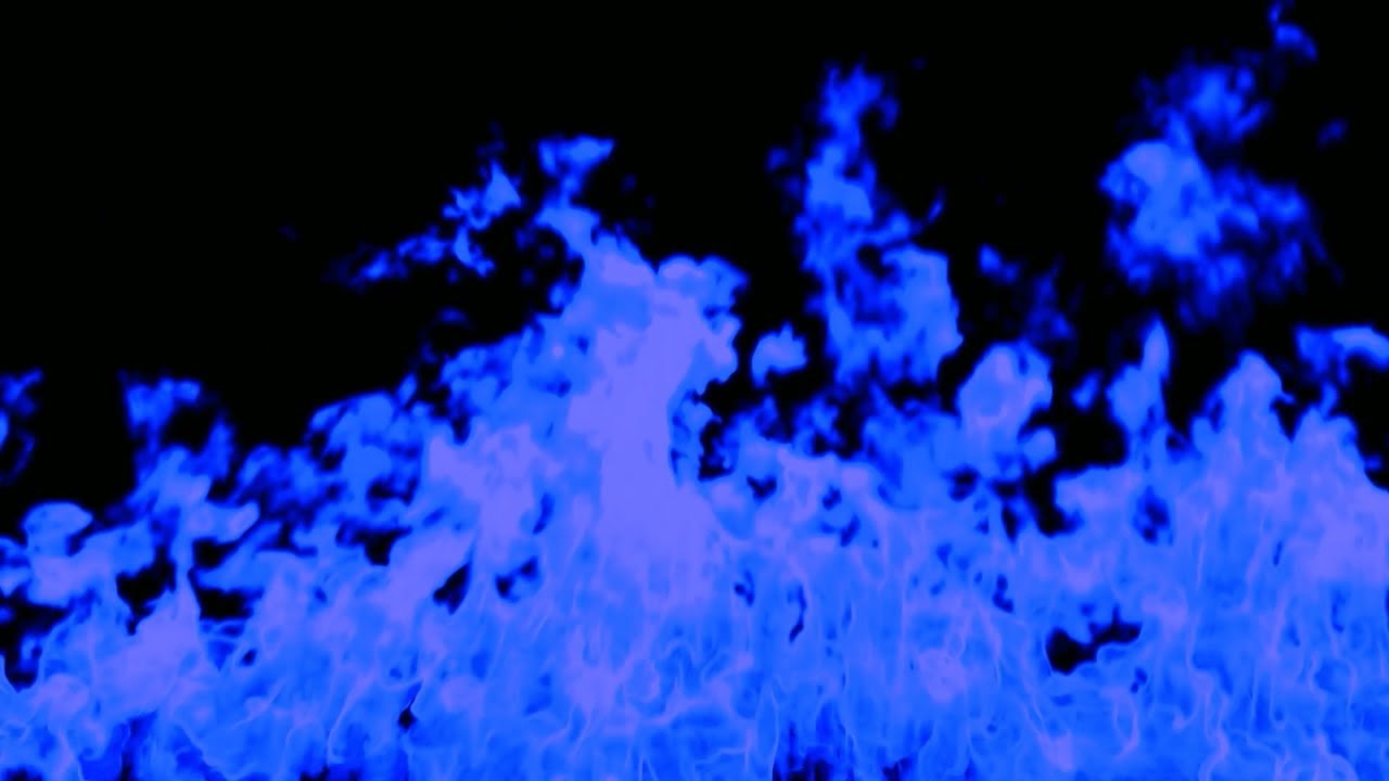 Beautiful Blue Fire - Burning Logs and Crackling Fire Sounds | The ...