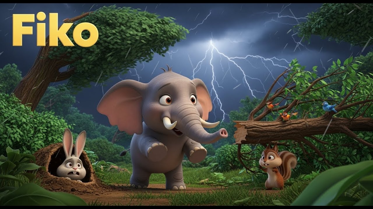 🌟🐘 Küçük Fil Fiko’nun Cesur Kalbi! 💪🌧️🤝 | Yardımlaşma ve Dostluk ...