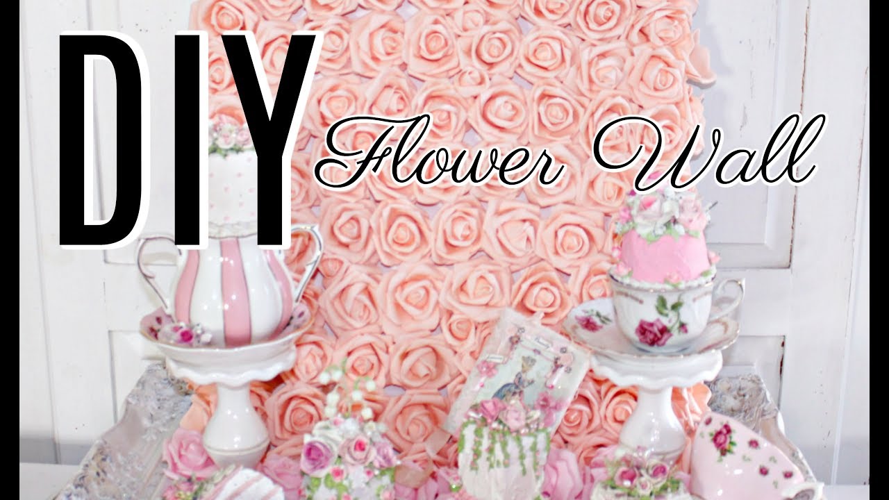 🌸DIY FLOWER WALL PICTURE ART🌸 - YouTube