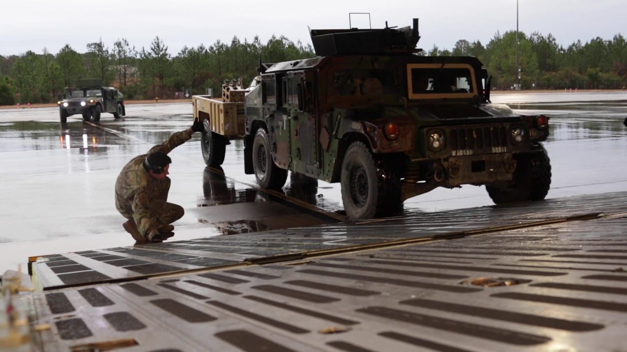 1st Brigade Combat Team, 82nd Airborne Division equipment loaded for U ...