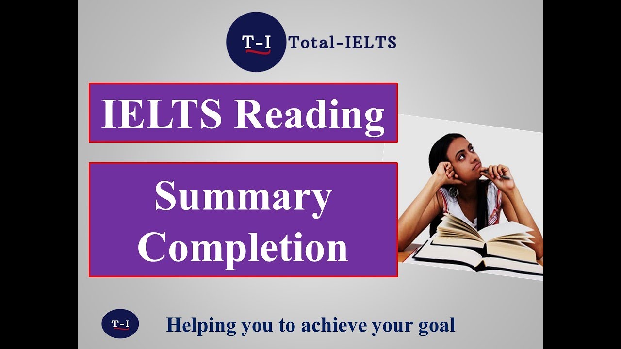 IELTS Reading Summary Completion - YouTube