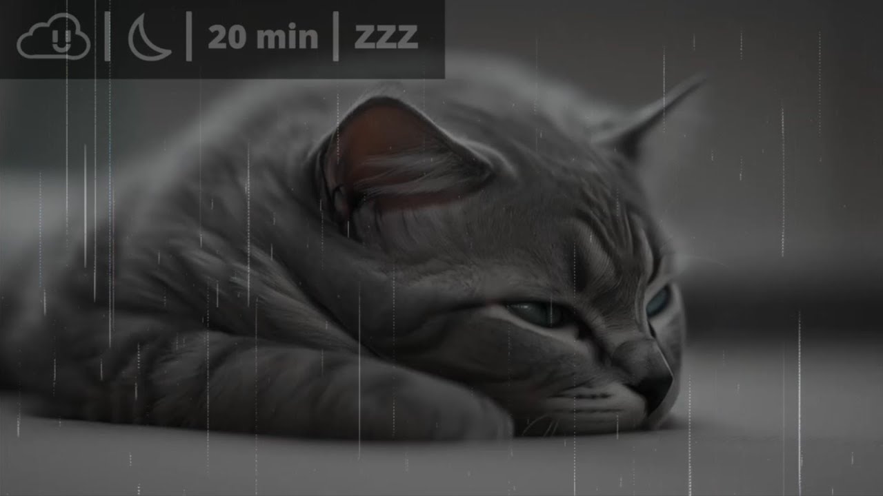 Rain Relax | Cat | Sleep | 20 minutes - YouTube