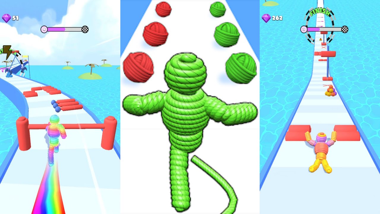 Rope-Man Run Gameplay Mobile Game Walkthrough All Levels Android Ios #1 ...