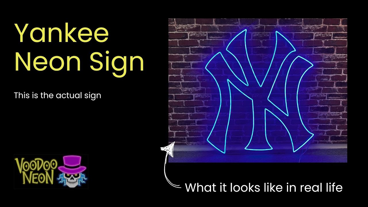 New York Yankees Neon Sign - Product Demo - YouTube