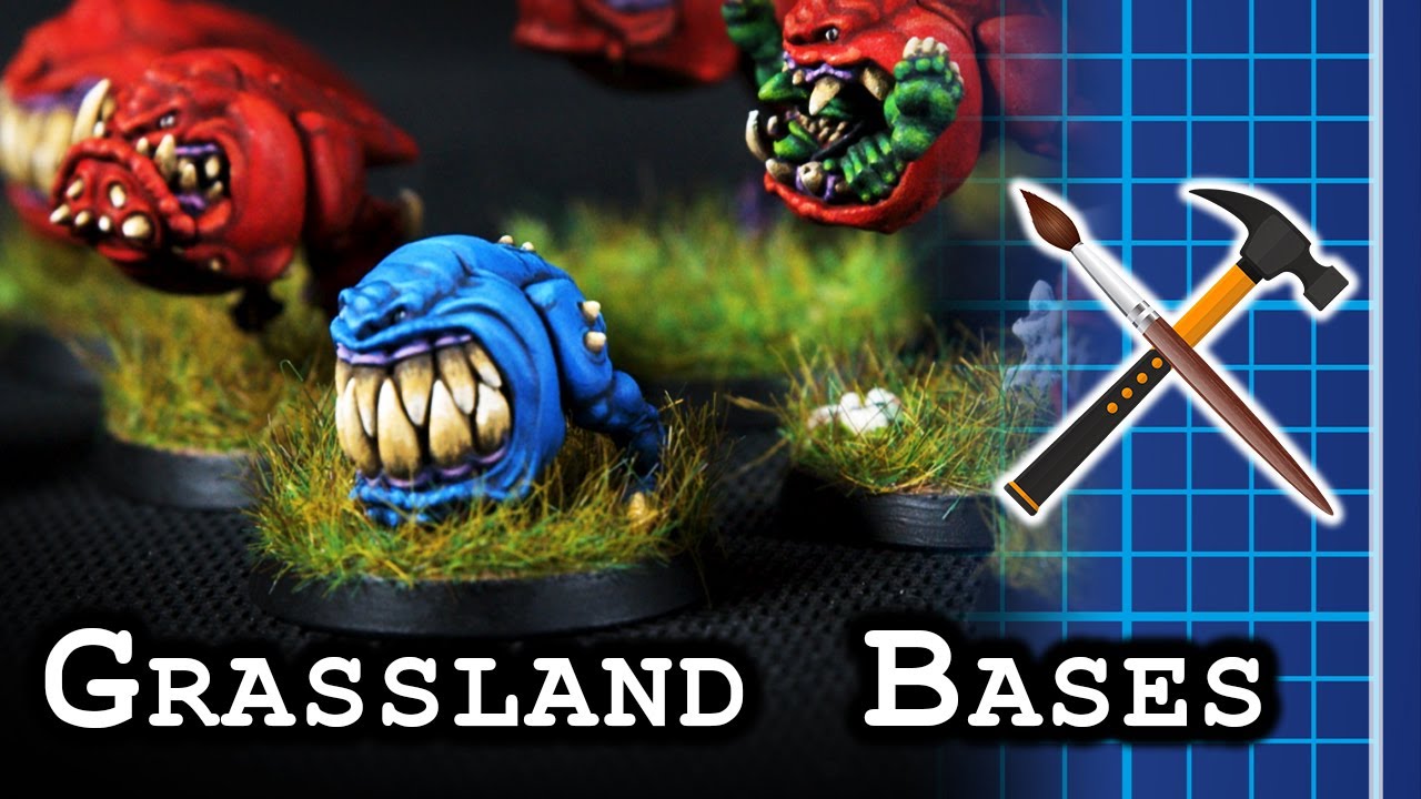A Crass Course on Static Grass Bases for your Miniatures - YouTube