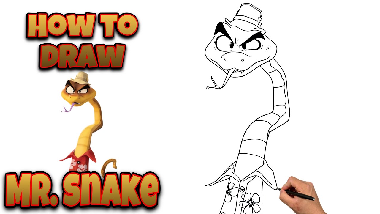 How To Draw Mr. Snake | THE BAD GUYS #thebadguys #drawing # ...