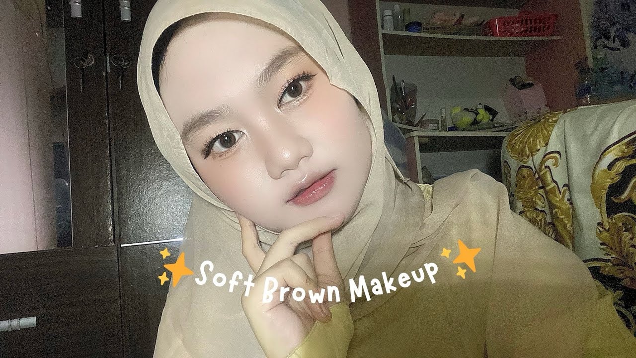 Soft Brown Makeup Tutorial 🤎 | Rekomendasi Makeup Lebaran!! - YouTube