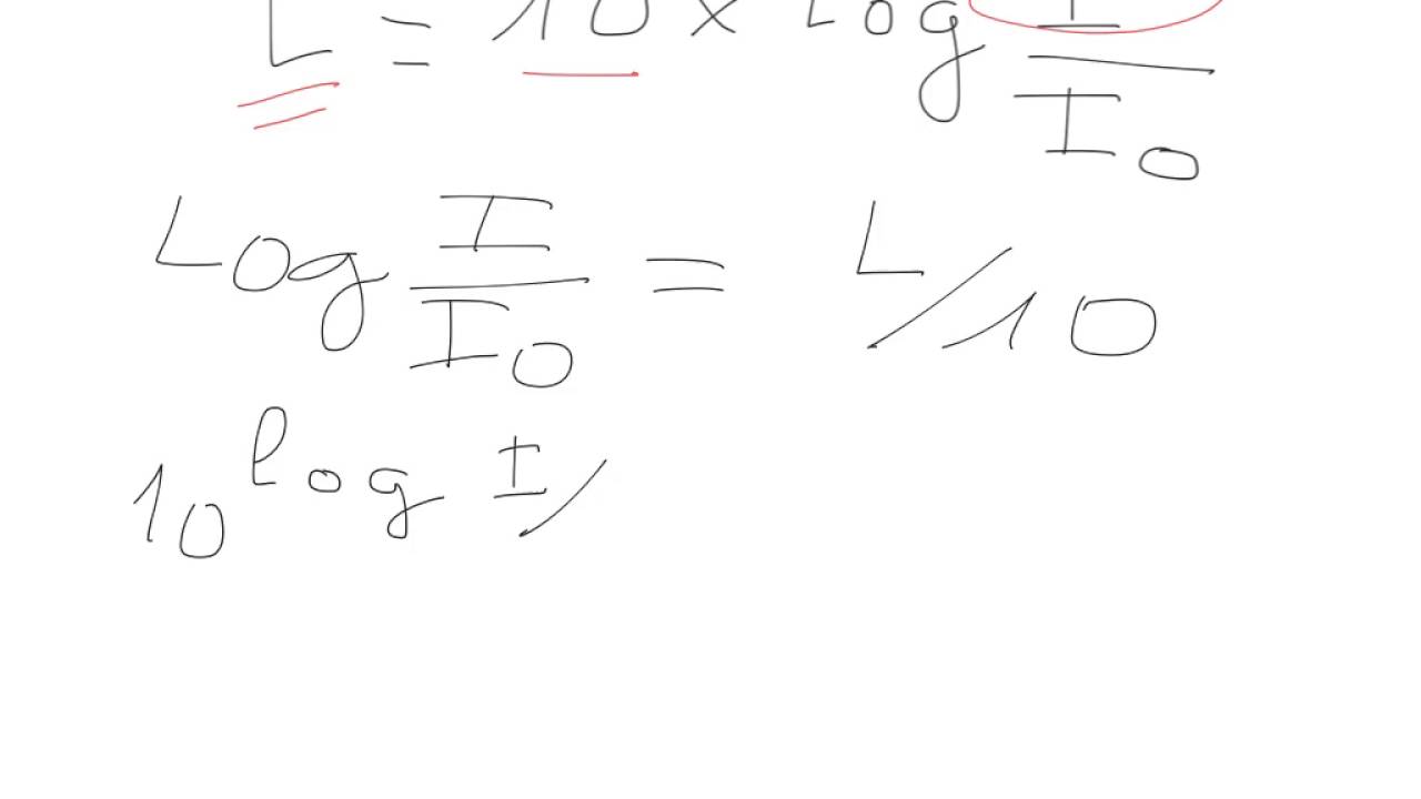 Relation sur le niveau sonore - YouTube