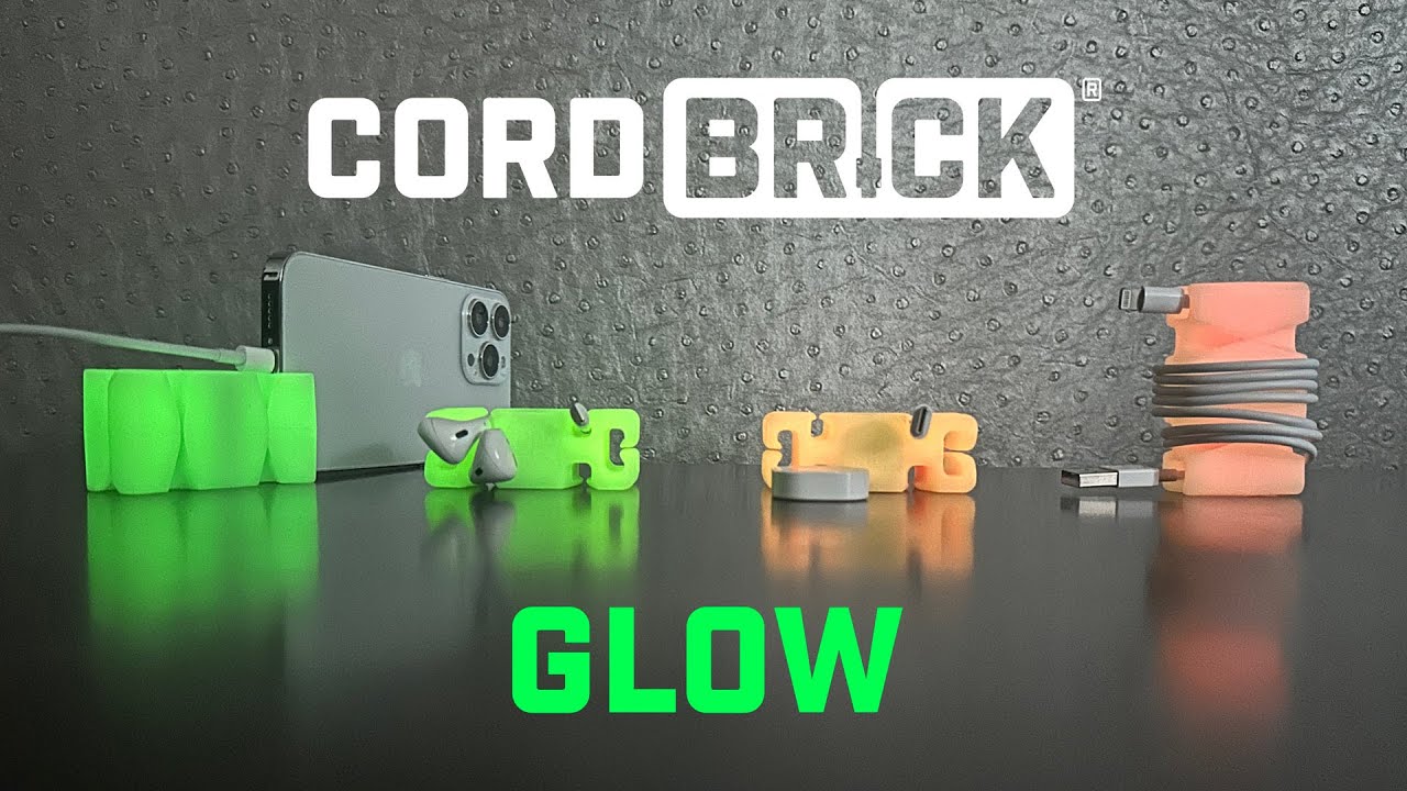 *NEW* GLOW CordBrick - Glowing Cord Management Tool & Phone Accessory ...