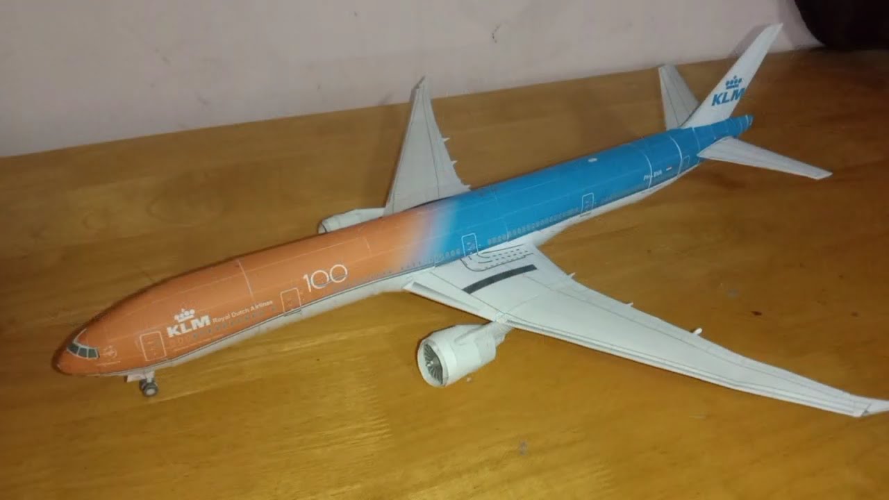 KLM Orange Pride Livery Boeing B777-300ER Papercraft | Alvarez ...