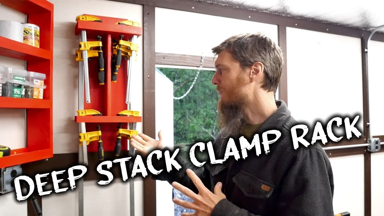 Deep Stack Clamp Rack For a Compact Wood Working Shop- A DIYfferent ...