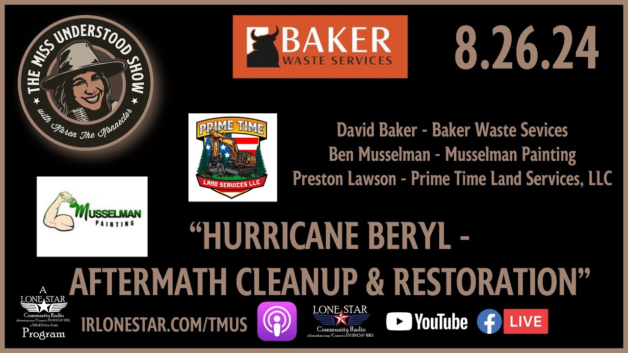 8.28.24 - “Hurricane Beryl - Aftermath Cleanup & Restoration” - The ...
