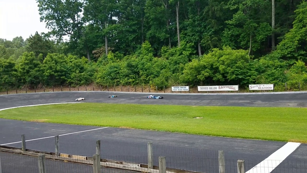 1/4 Scale Limited Sportsman Action Thunder Hollow Raceway 5/25/19 - YouTube