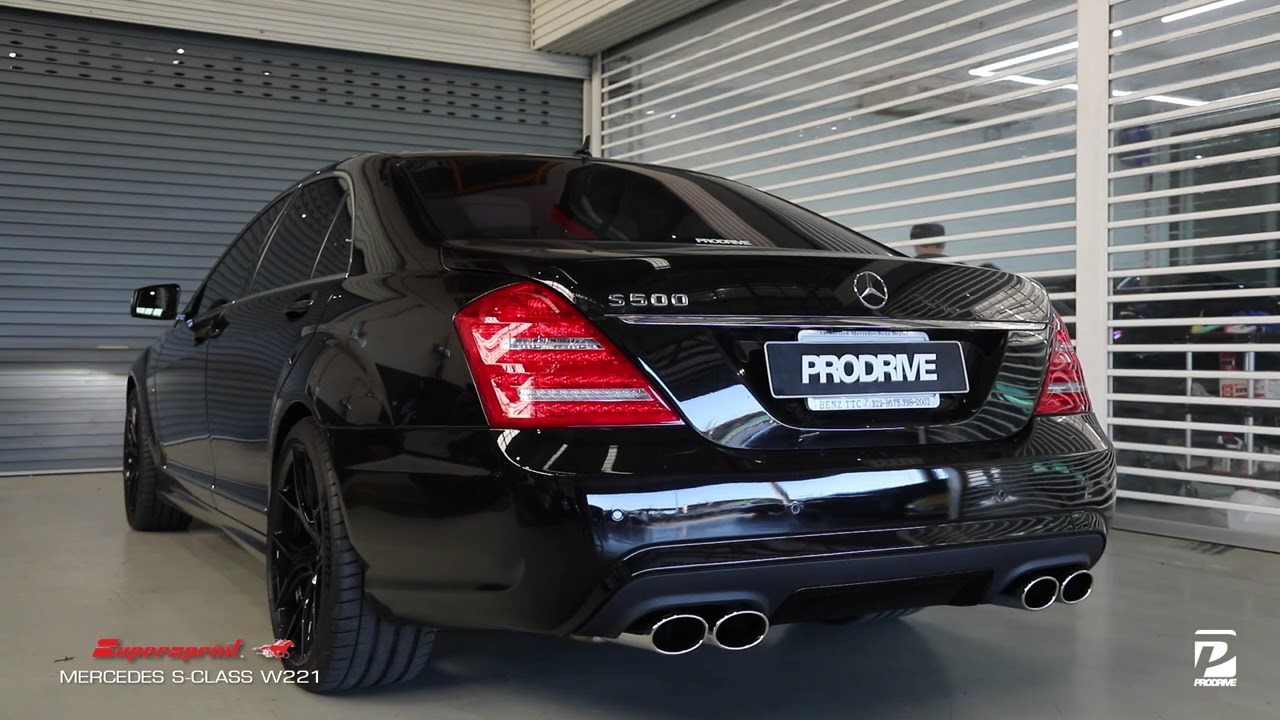 Mercedes-Benz S500 V8 W221 ติดตั้งท่อ SuperSprint Italy - YouTube