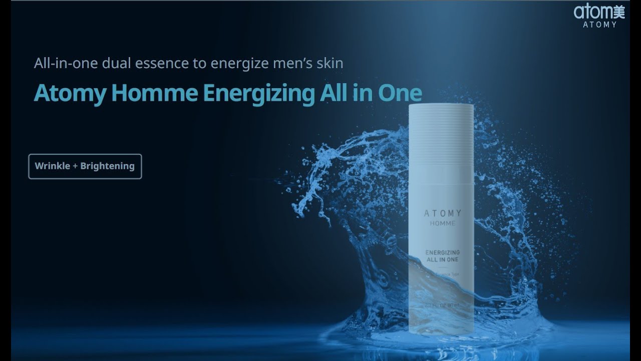 Atomy Men's Energizing All in One Lotion - YouTube