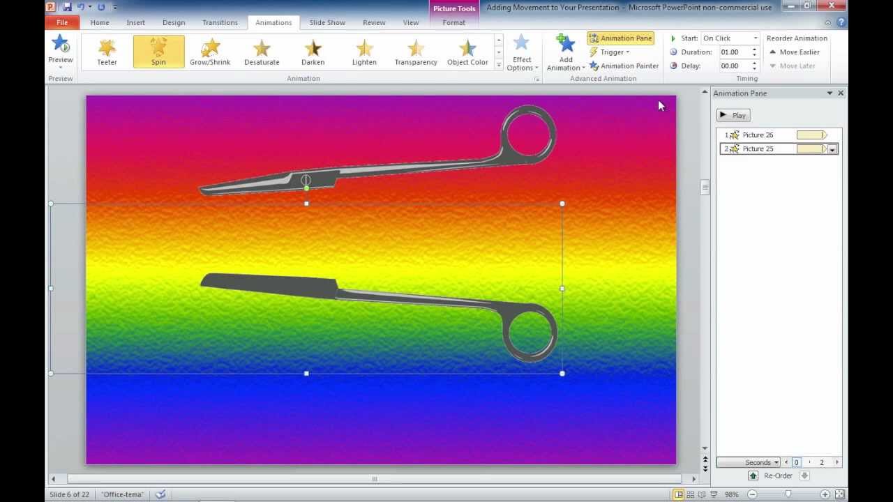 PowerPoint Tutorial: Adding Movement to Your Presentation - YouTube