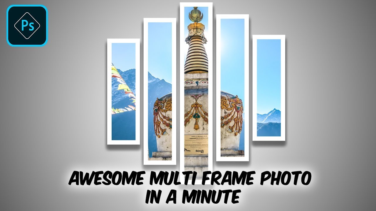 Awesome Multi Frame Photo || Frame Effect || Photoshop Tutorial - YouTube