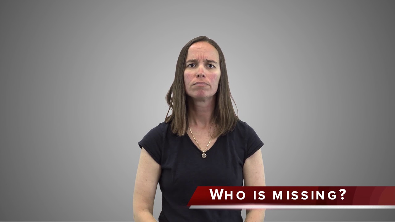 Who is missing? - Safety Terms in ASL - YouTube