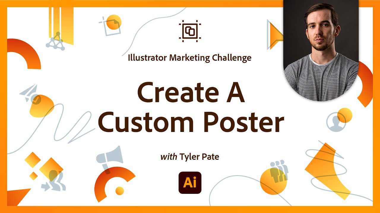Create A Custom Poster | Illustrator Marketing Challenge - YouTube