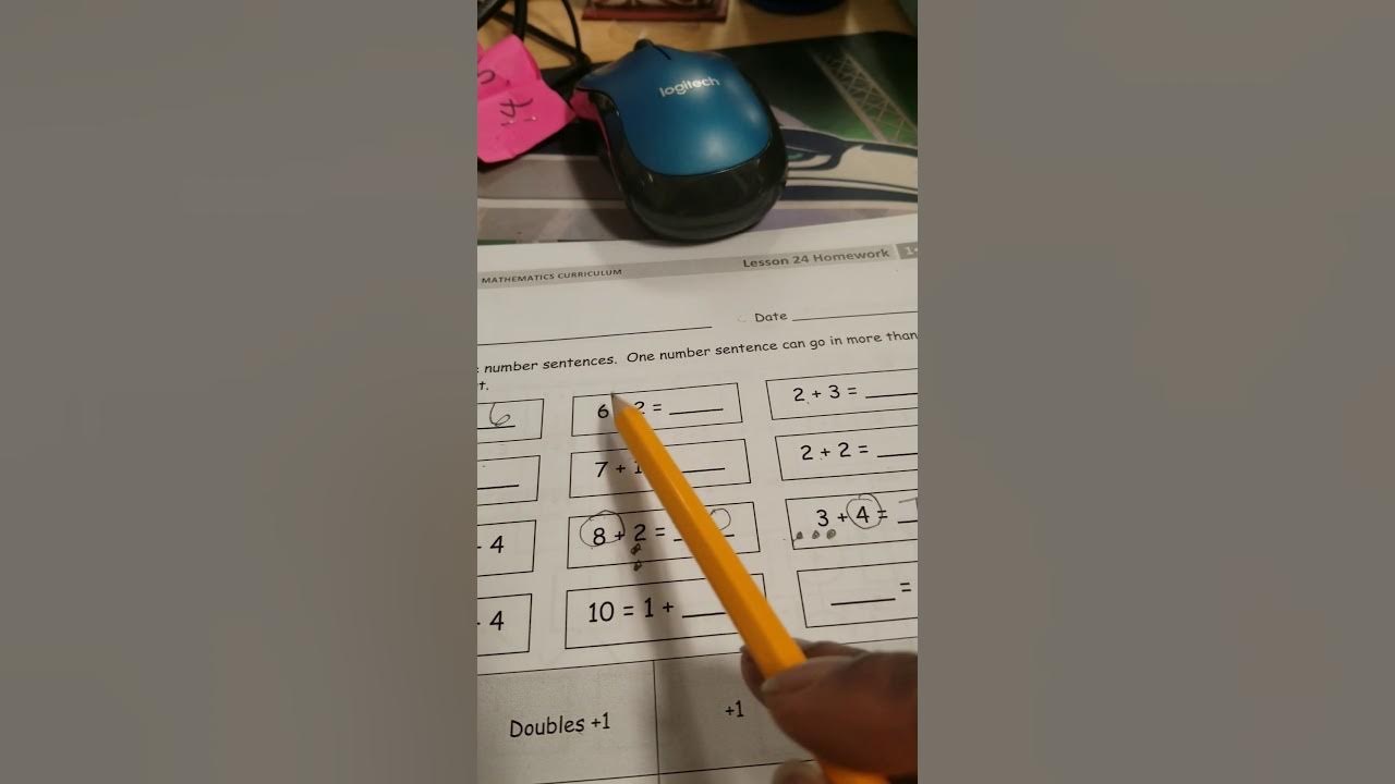 EngageNY: 1st grade, Module 1, Lesson 24 HW - YouTube