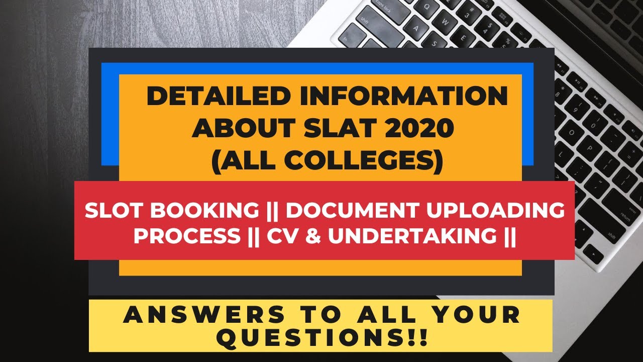 SLAT 2020 Detailed Information About Slot Booking & Document Uploading ...