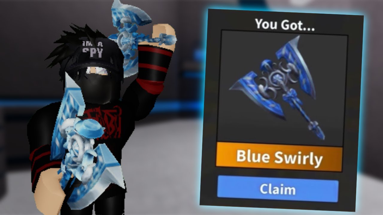 Playing MM2 with TROPHYS! (Blue Harvester, Blue Elderwood Blade) - YouTube