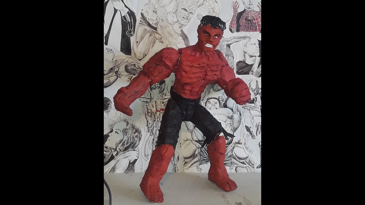 RED HULK/ CAP. AMERICA 4/ HECHO DE PAPEL - YouTube