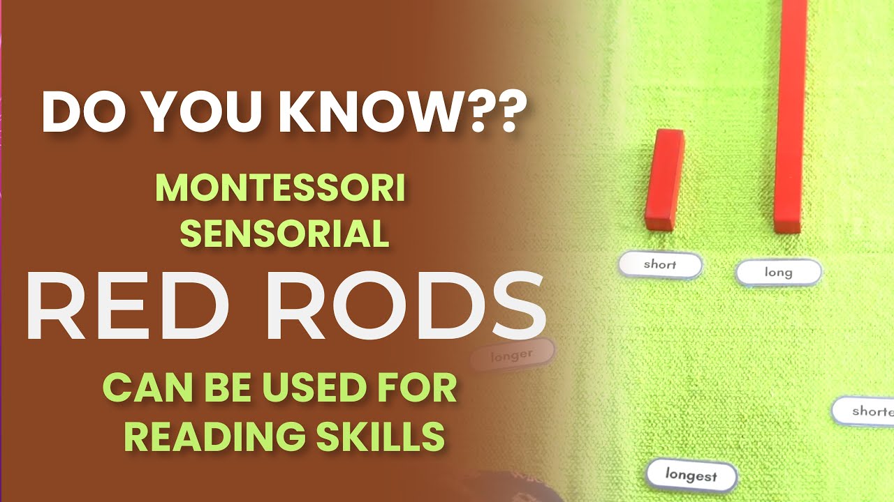 "Enhancing Reading Skills with Montessori Red Rods: Labeling Activity ...