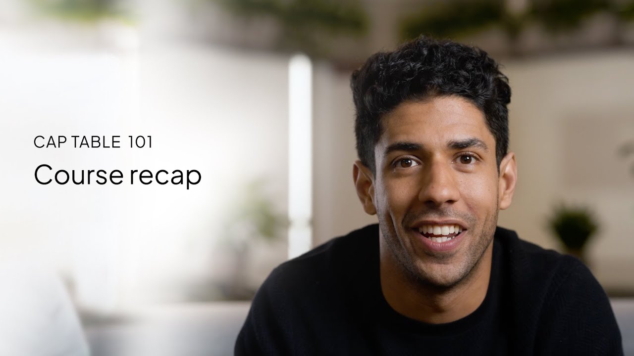 Startup school | Course recap (from Cap Table 101) - YouTube