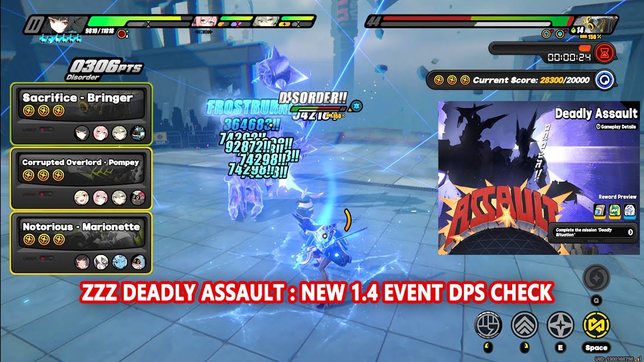 ZZZ Deadly Assault : New 1.4 Event DPS Check | Miyabi & Yanagi & Ellen ...