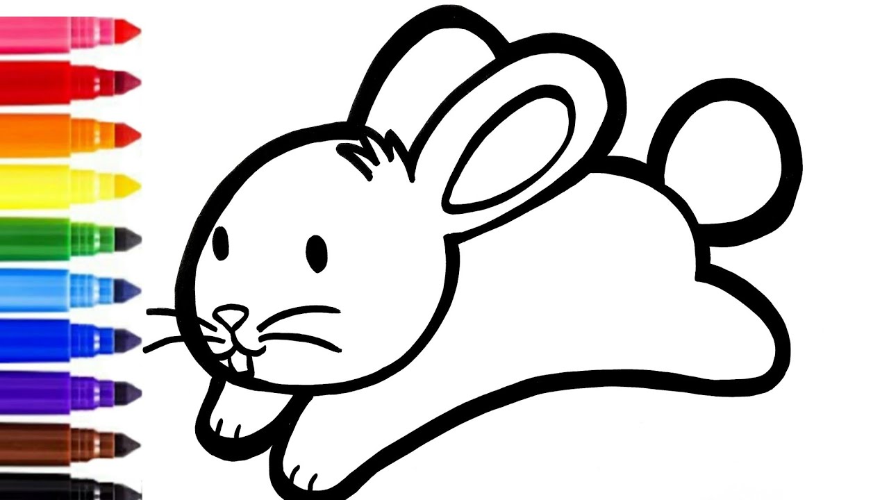 Bunny Drawing for Kids and Toddlers! | Learn How to Draw Bunny - YouTube