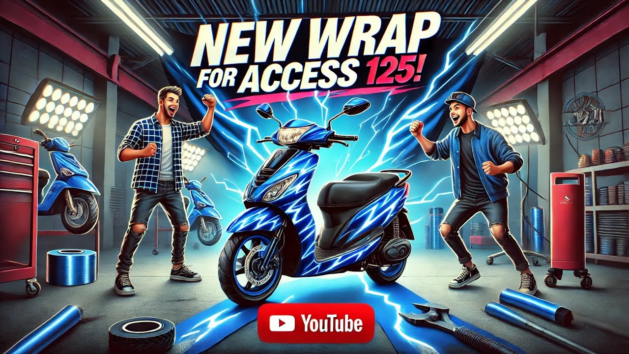 New Wrap for Access 125 | 🔥 The Ultimate Modification 🔥| Vlog no - 009 ...