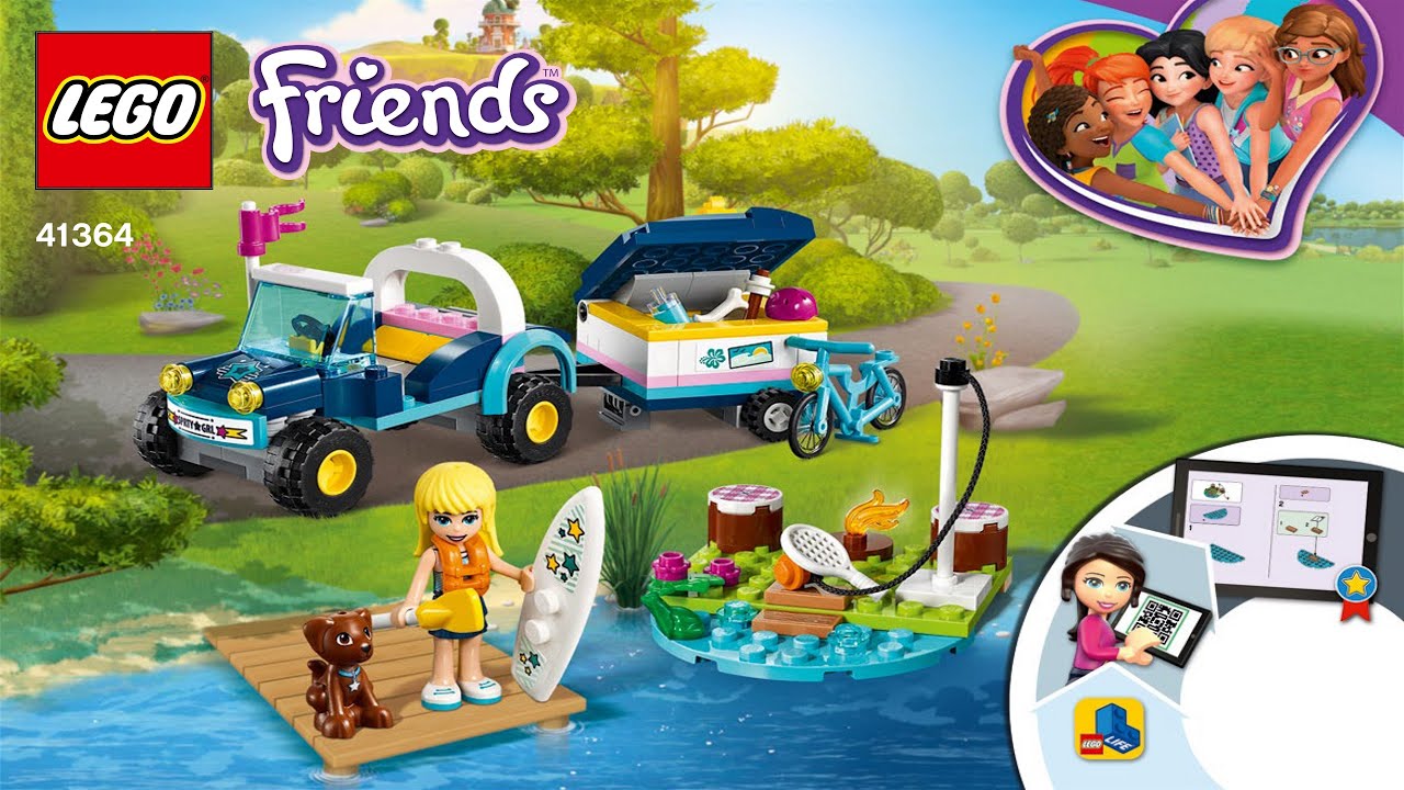 LEGO instructions - Friends - 41364 - Stephanie's Buggy & Trailer - YouTube