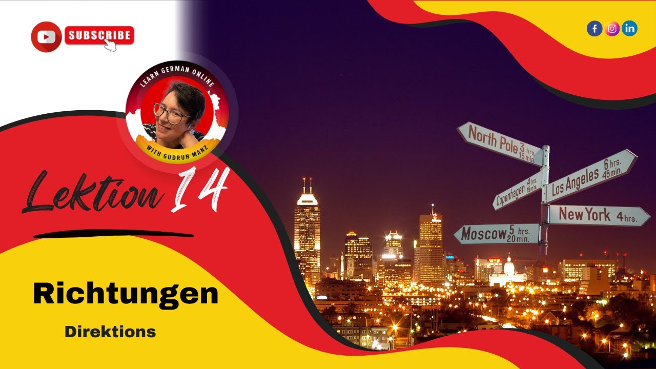 Lesson 14 Learn German Directions - YouTube