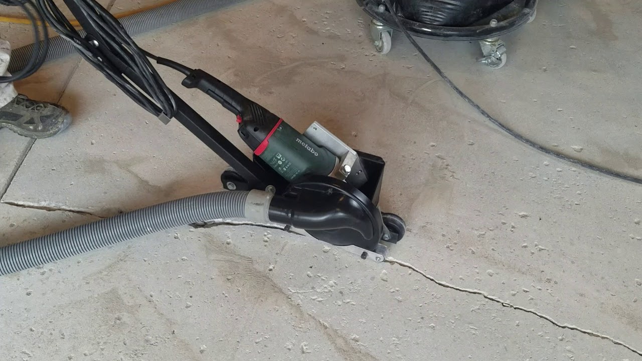 Dustless crack chasing - YouTube