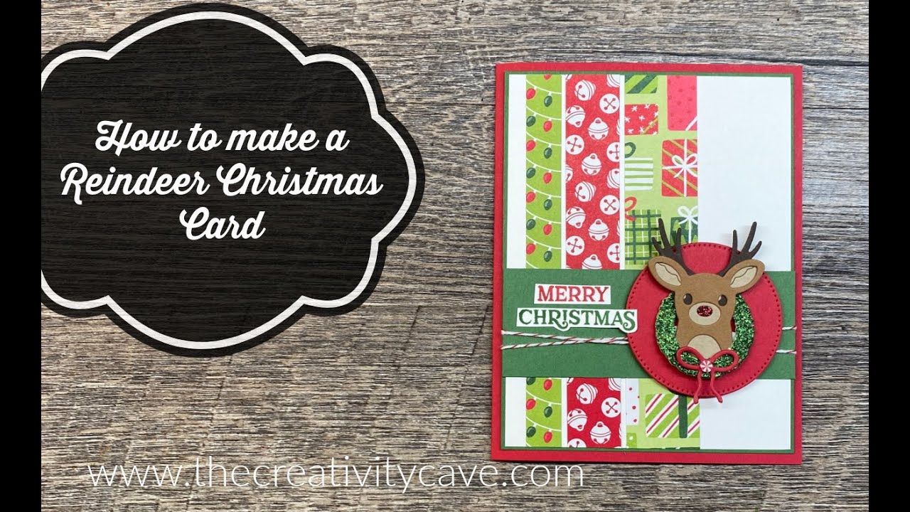 How to make a Reindeer Christmas Card - YouTube