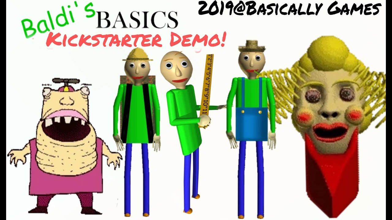 Baldi Basics Kickstarter Demo![Baldi Basics Mod] - YouTube