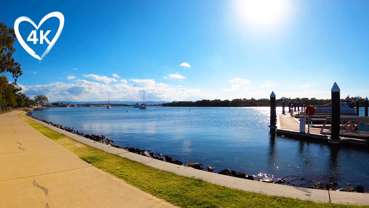 Paradise Point Walking Tour - Gold Coast Australia - 4K Virtual Walk ...