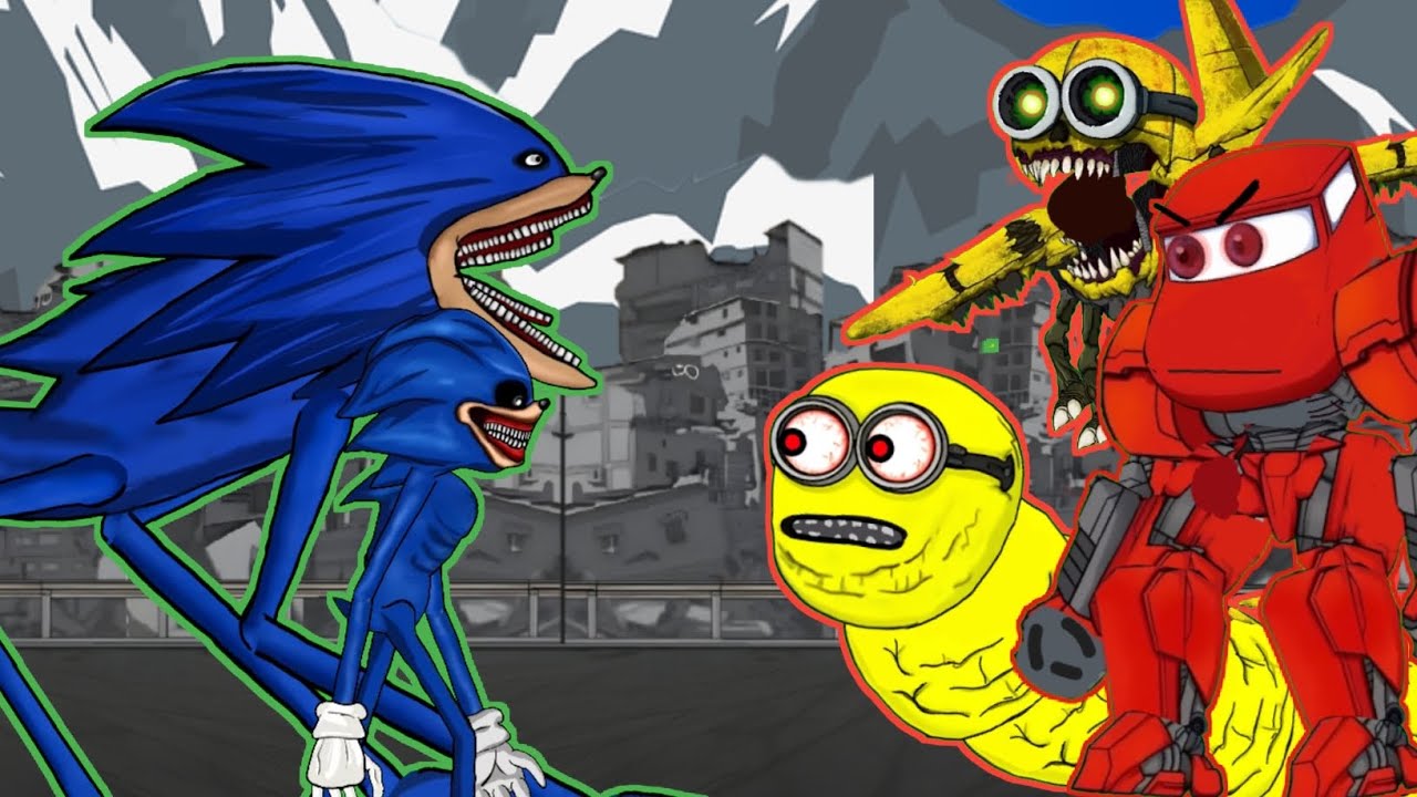 Infected Minion exe Vs Shin Sonic, McQueen, Zoonomaly Zookeeper ...