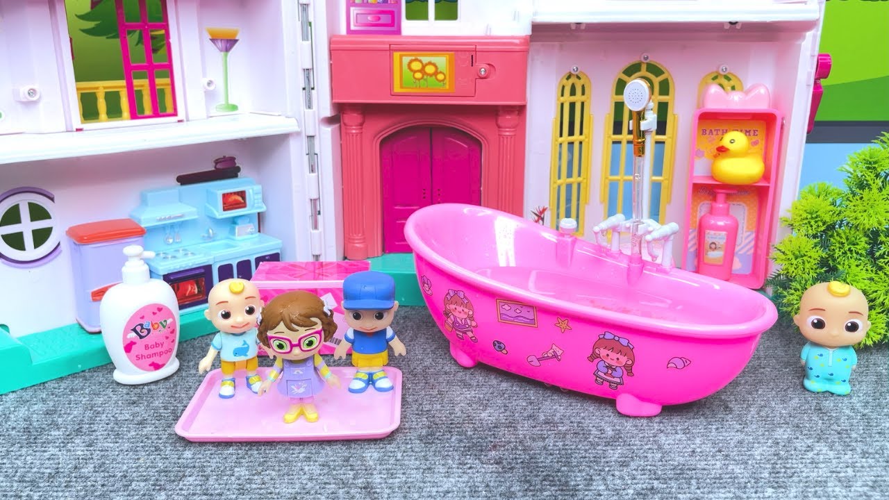 7 Minutes Satisfying with Unboxing Pink Rabbit Camping Playset Toy ...