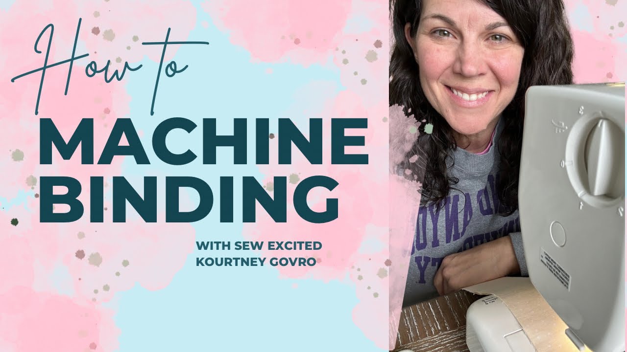 How to do machine binding on a quilt - YouTube