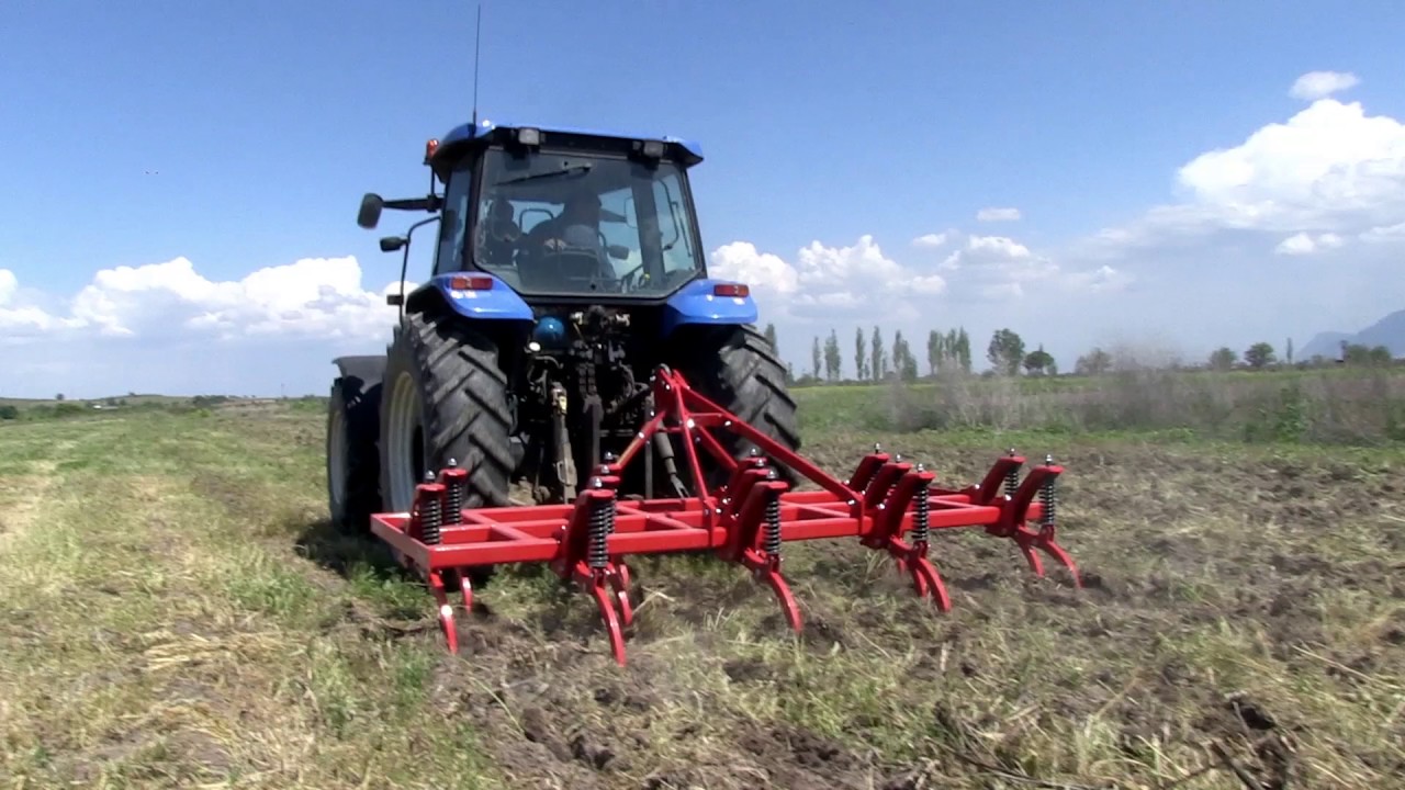 Cultivator with vertical springs - YouTube