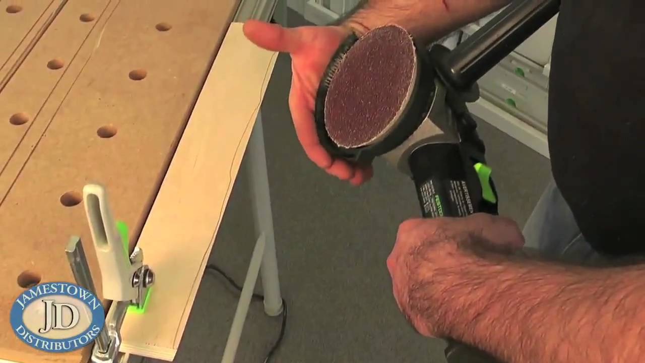 Sanding to a scribe line with the Festool RAS 115 sander - YouTube