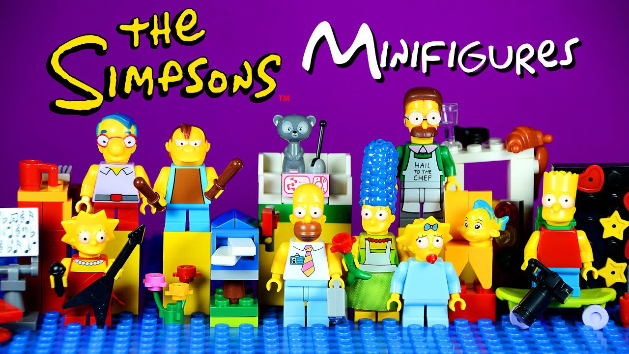 The Simpsons LEGO KnockOff Minifigures Set 2 Homer Marge Lisa Bart ...
