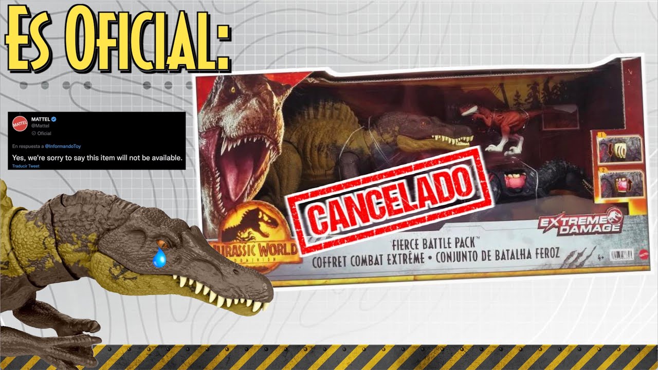 OFICIAL: SET de SPINOSAURUS de Jurassic World Dominion CANCELADO por ...