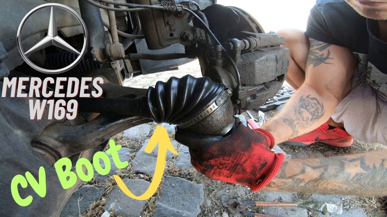 Mercedes A class W169 Drive shaft boot replacement , Austausch der ...