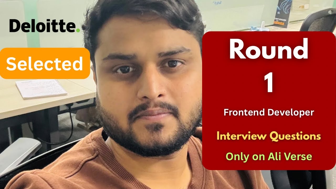 Frontend Developer Interview Questions | Deloitte USI | Experienced - YouTube
