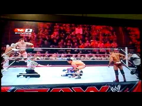 Sin Cara, Rey Misterio and Sheamus VS David Otunga, Alberto del Rio and Ricardo rodriguez