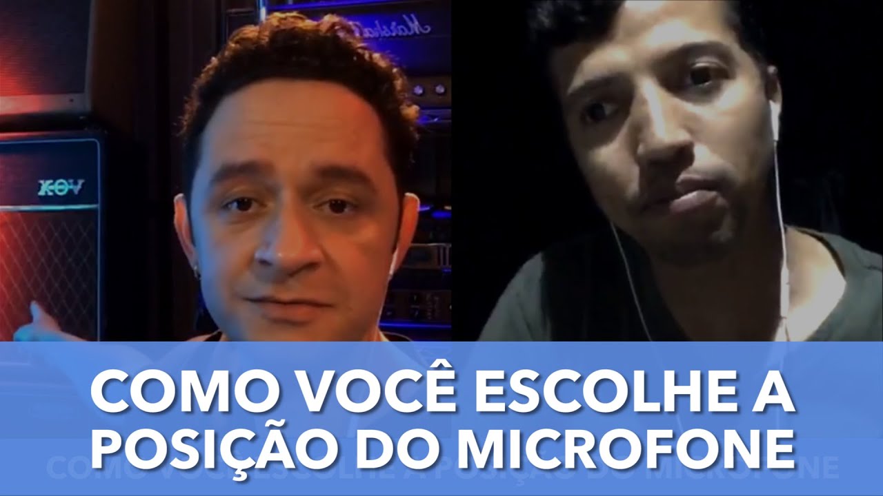 COMO VOCÊ ESCOLHE A POSIÇÃO DO MICROFONE - YouTube