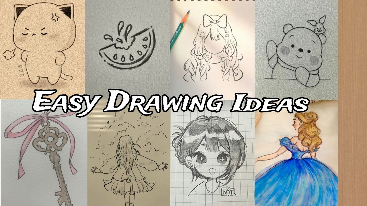 Easy Drawing Ideas | Cute Drawing Ideas | Aesthetic Drawing Ideas - YouTube